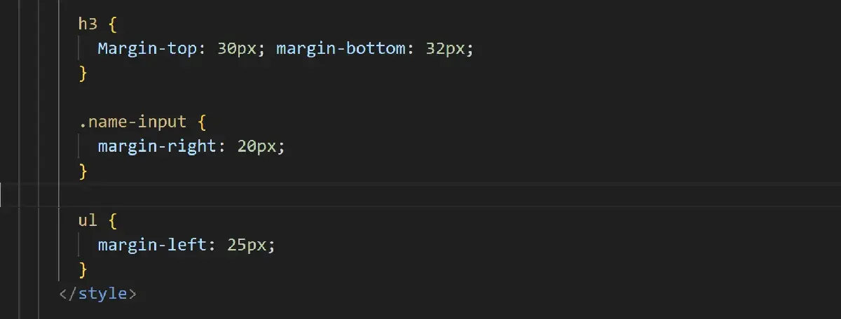 CSS CODE SNIPPET